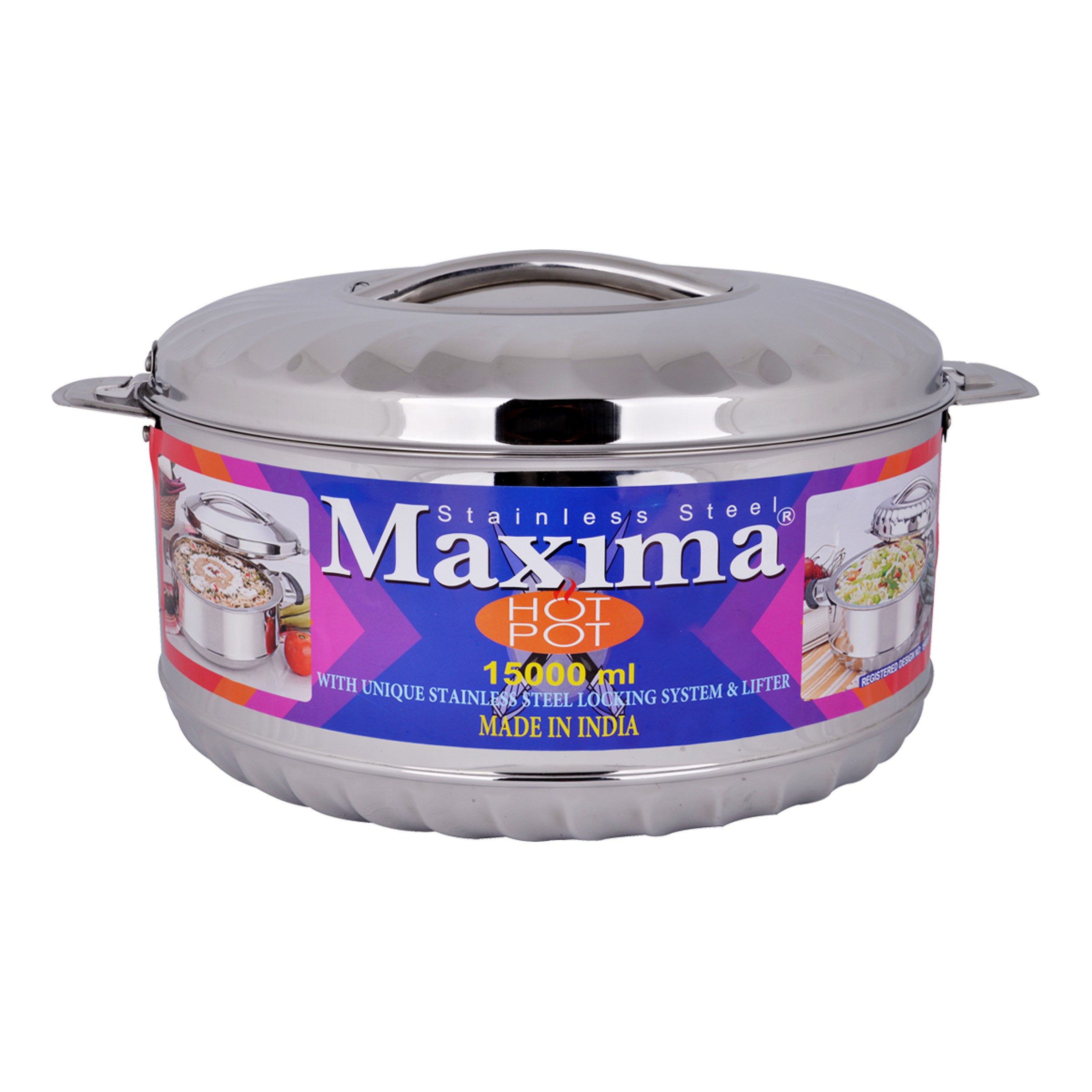 Maxima hot pot 15000 ml stainless steel Silver - 15000 ml