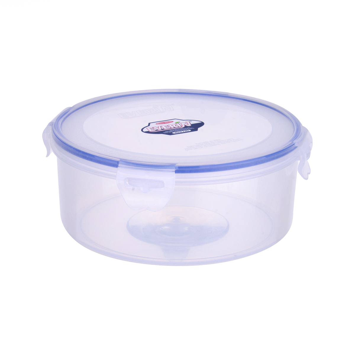 Refrigerator Storage Box Clear Plastic Round 900ml - EC530