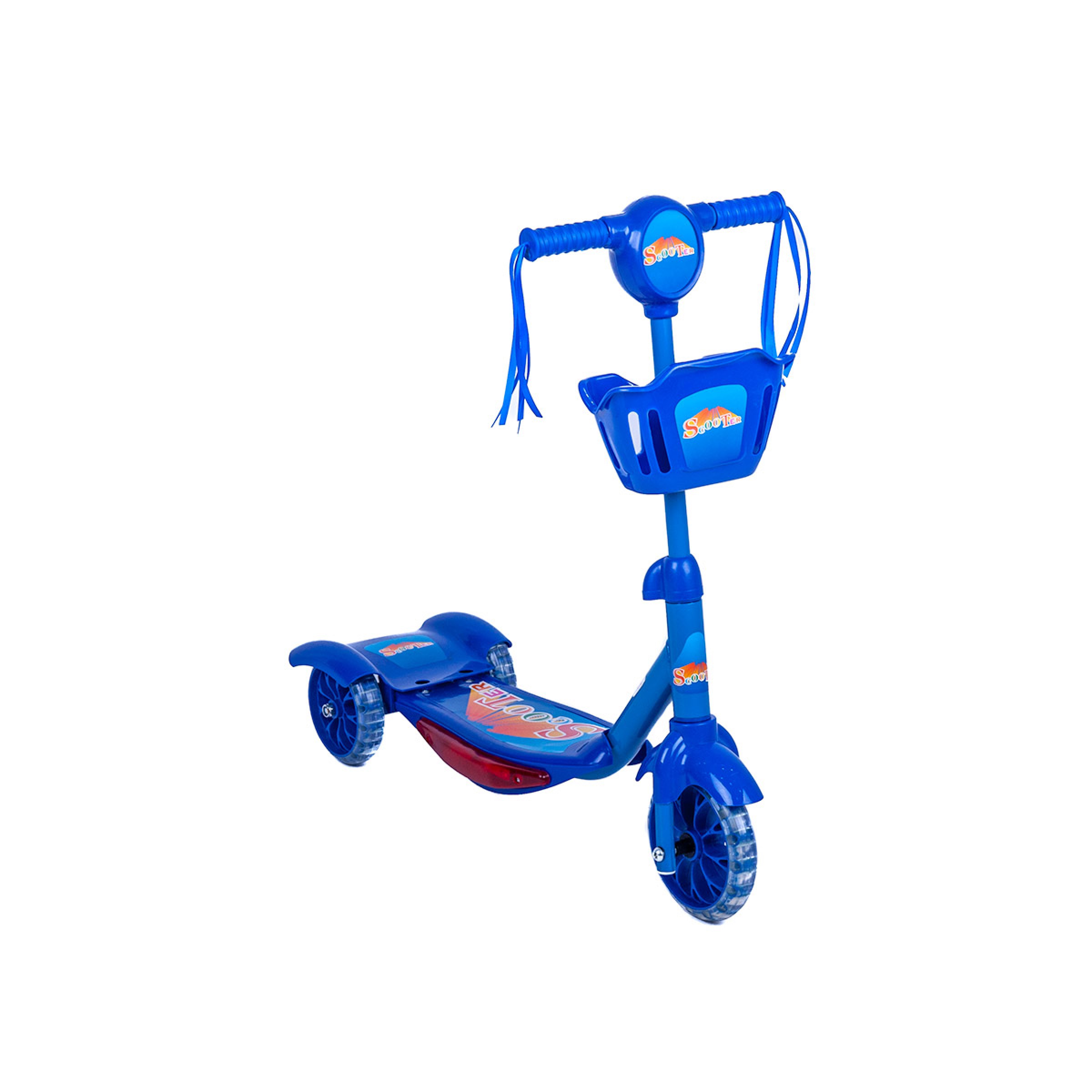 Three Wheel Cover Scooter with Front Basket Model 85C-8