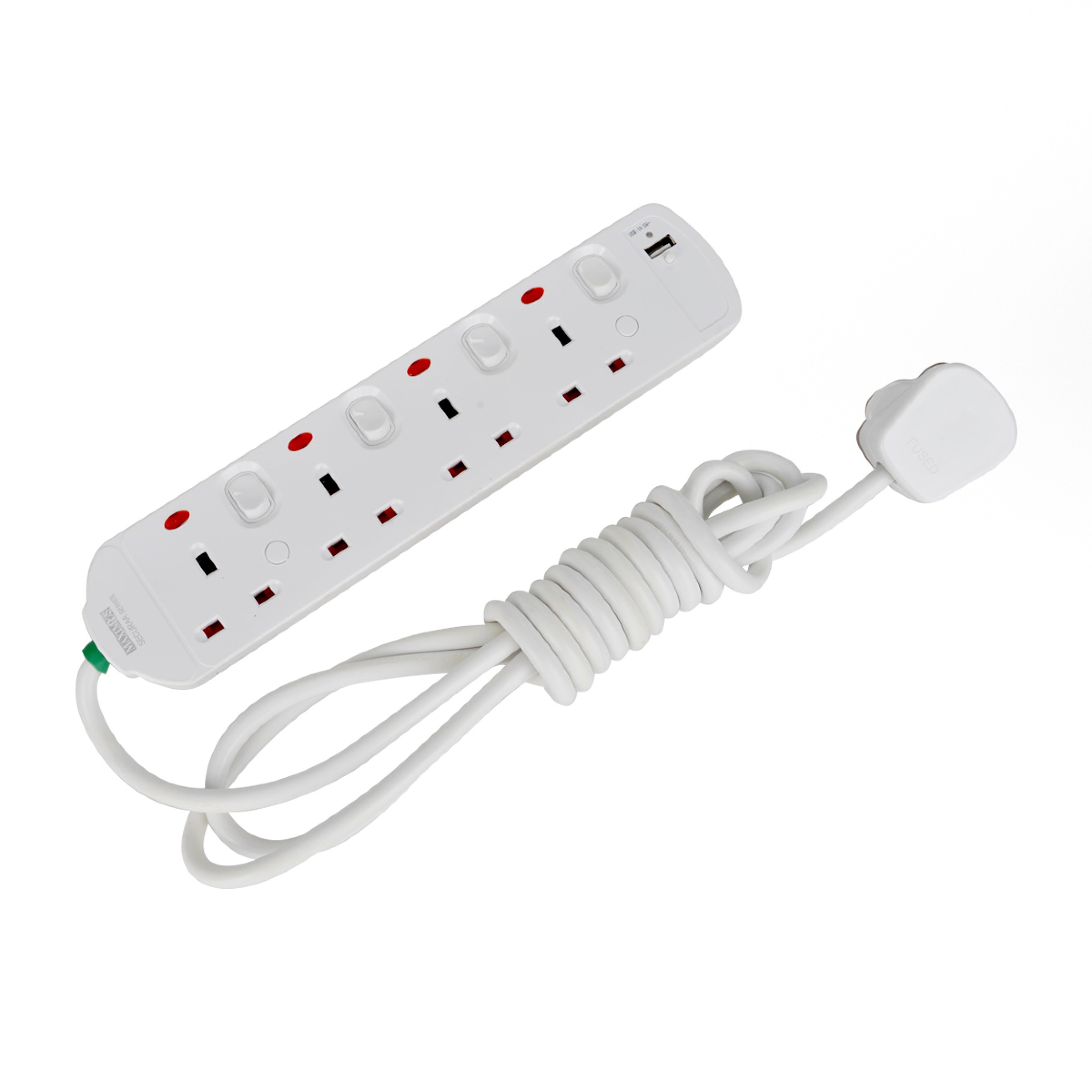 Electrical Connection , 4 Port with usb port - 3 meters - 0034479