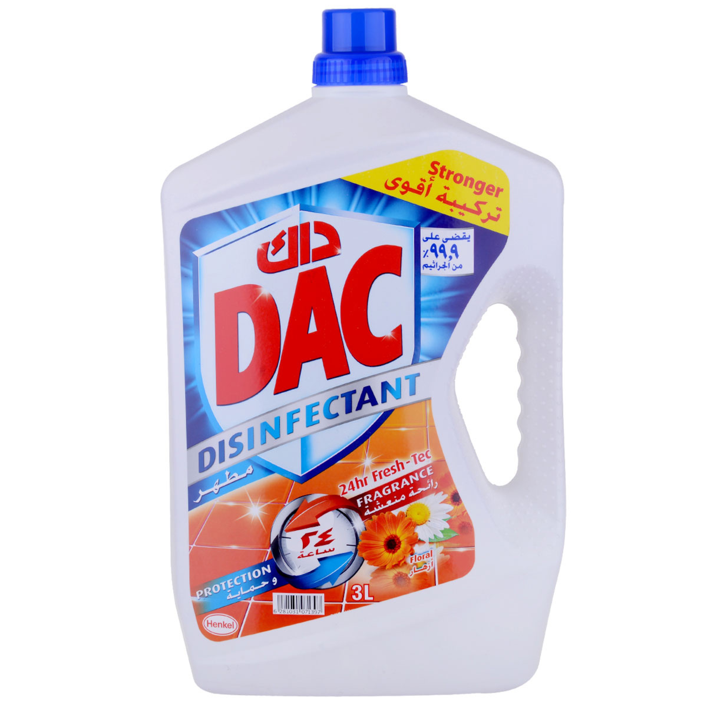 DAC DISINFECTANT LIQUID ROSE 3 L