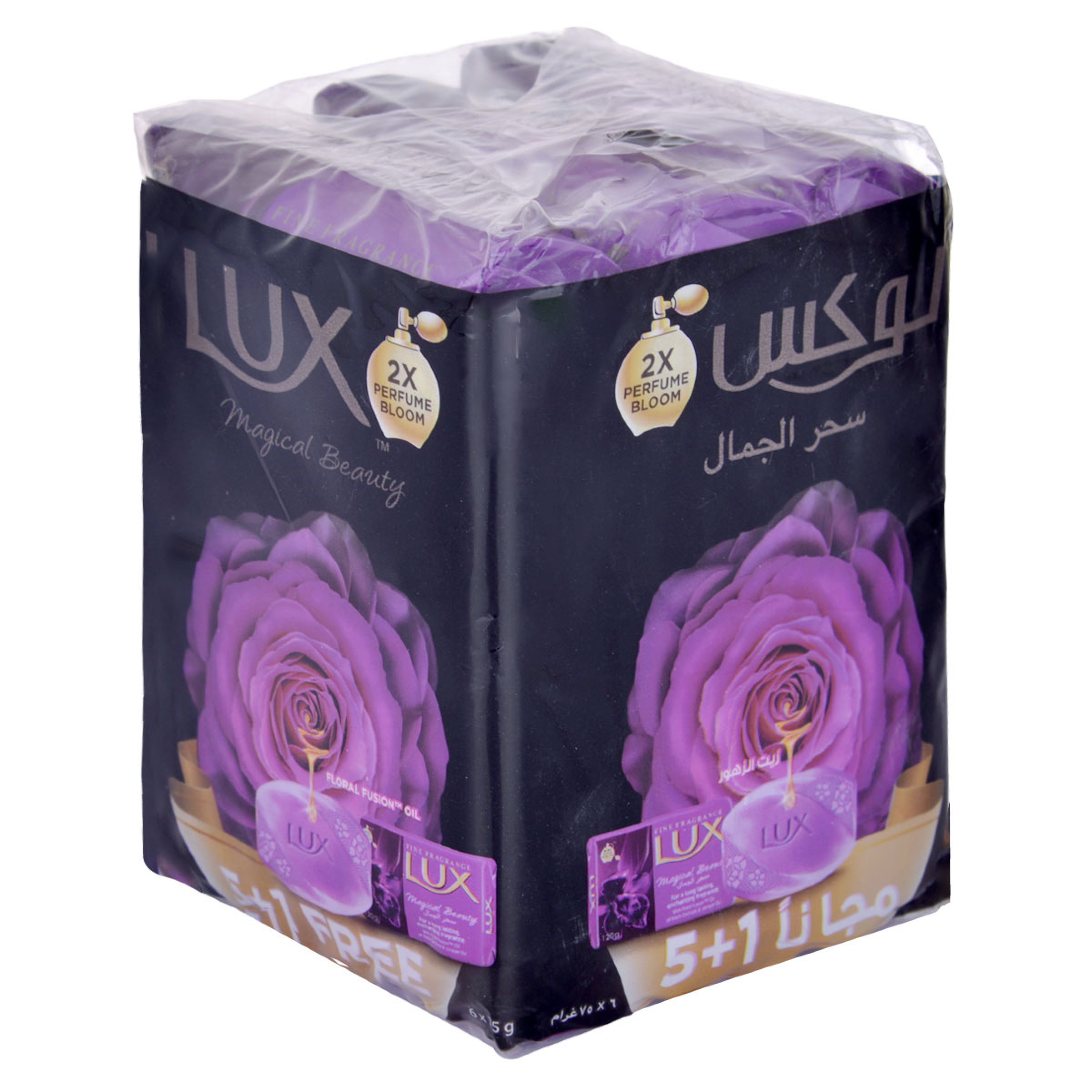 Lux - MAGICAL BEAUTY SOAP ( 5 pcs + 1 free ) , 75 g