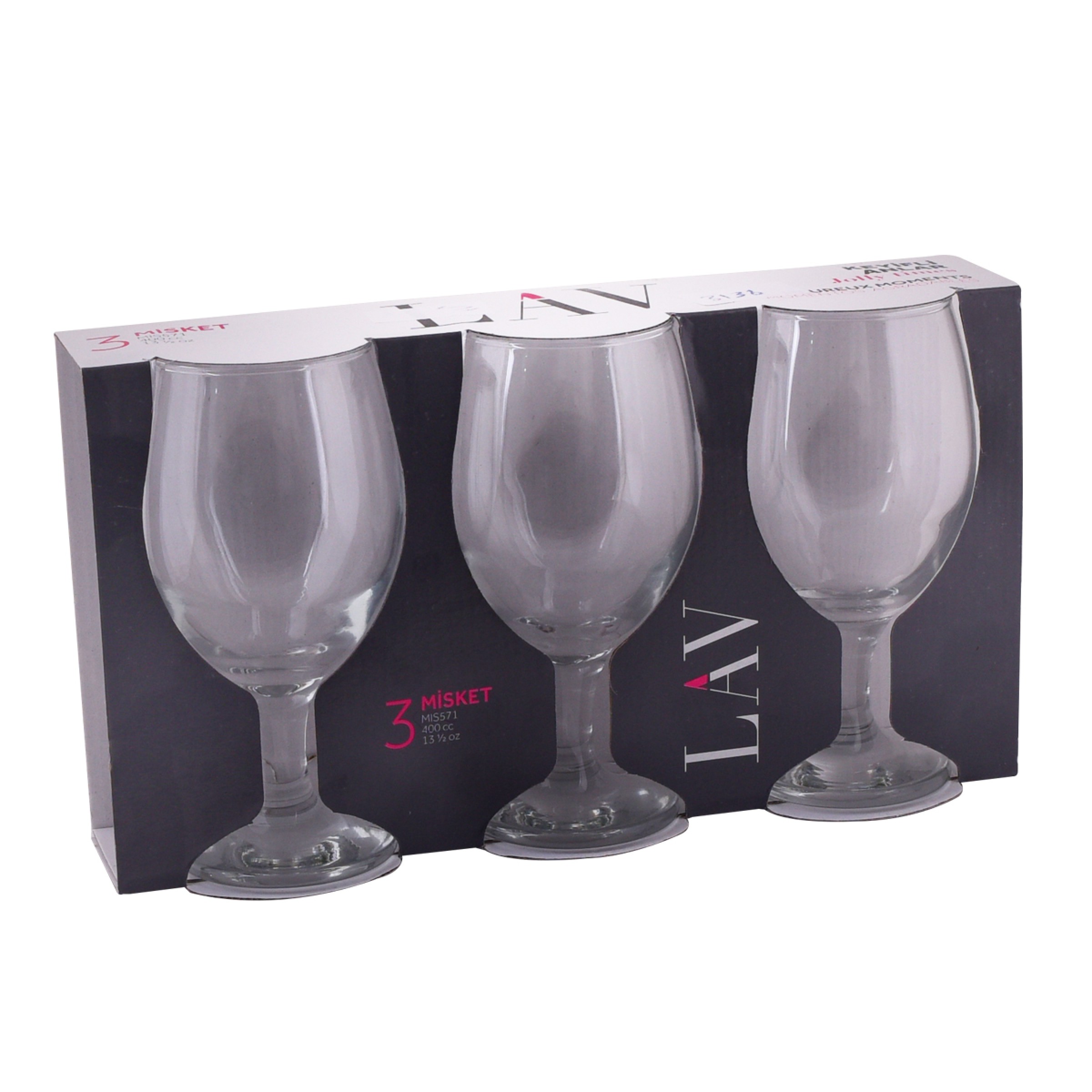 Glass Cups 3 Piece Set , Model - MIS571