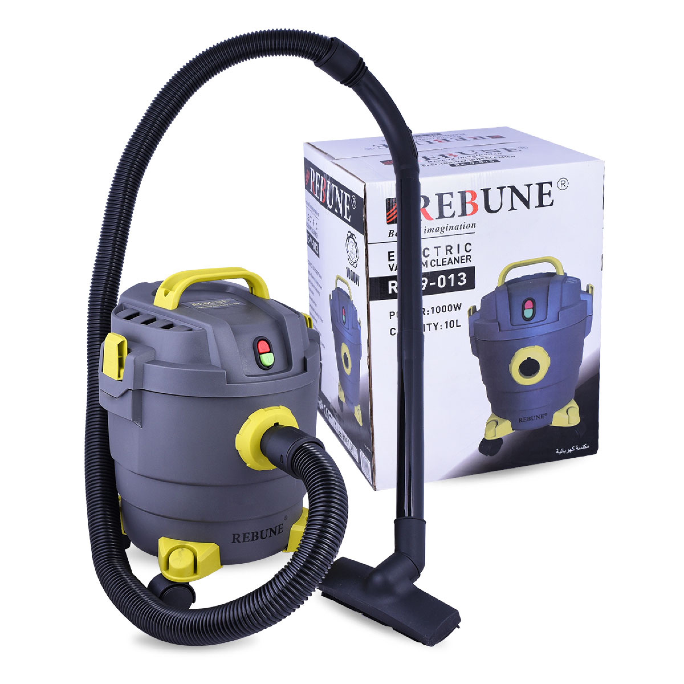 RIBON Vacuum Cleaner - 1000 W -10 liters- RE-9-013 - RE-9-013
