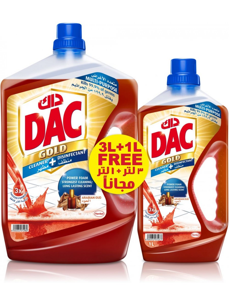 DAC Floor Disinfectant 3L Oud +1.5L Golden Width