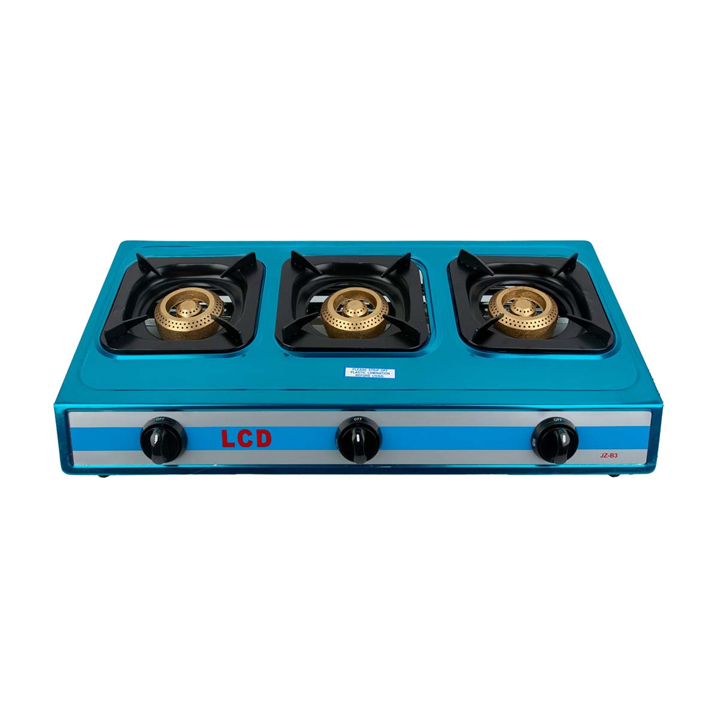 LCD 3 burner stainless steel automatic gas stove - JZ-B3