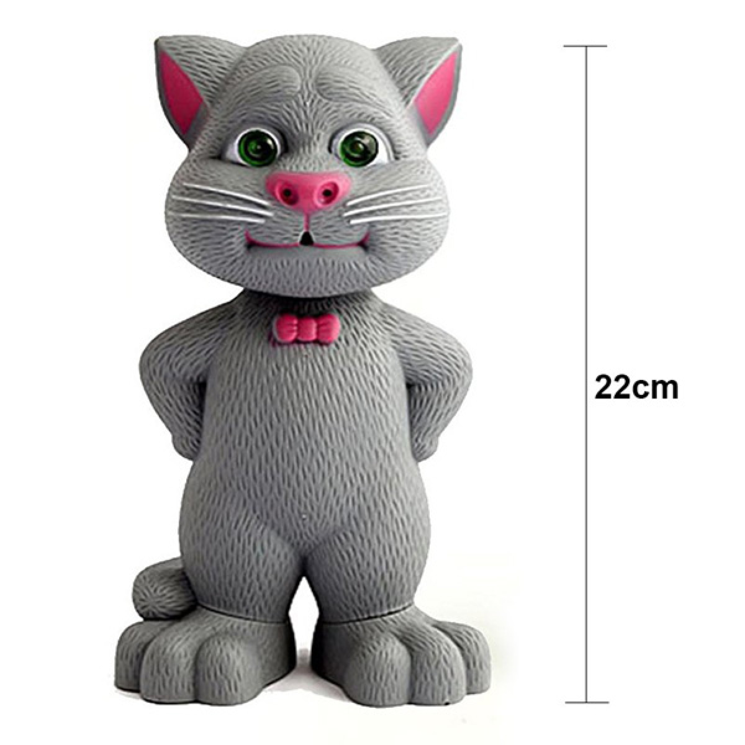 Talking Tom Cat Toy With Sensitive AI Touch And Recording For Kids - W00433