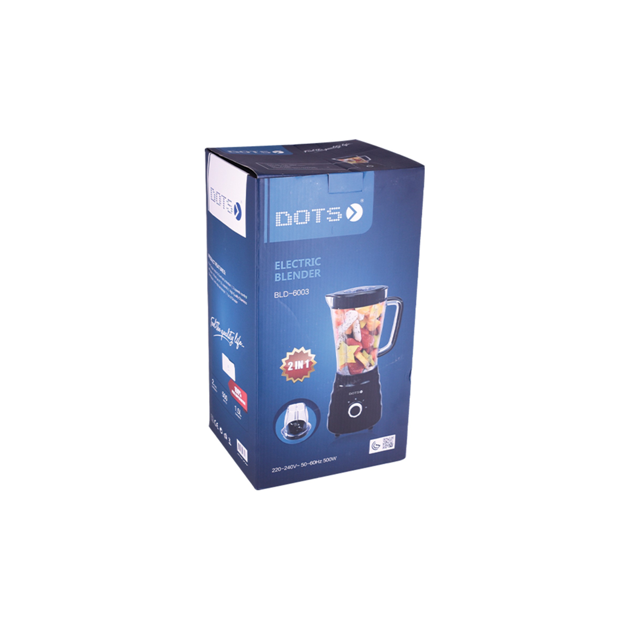 Dots Electric Blender 500 Watts Model BLD-6003 - BLD-6003