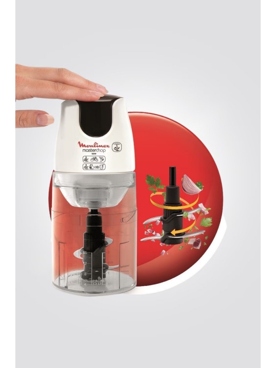 Moulinex Electric Onion Chopper 3 in 1 - 300 Watt DJ520127