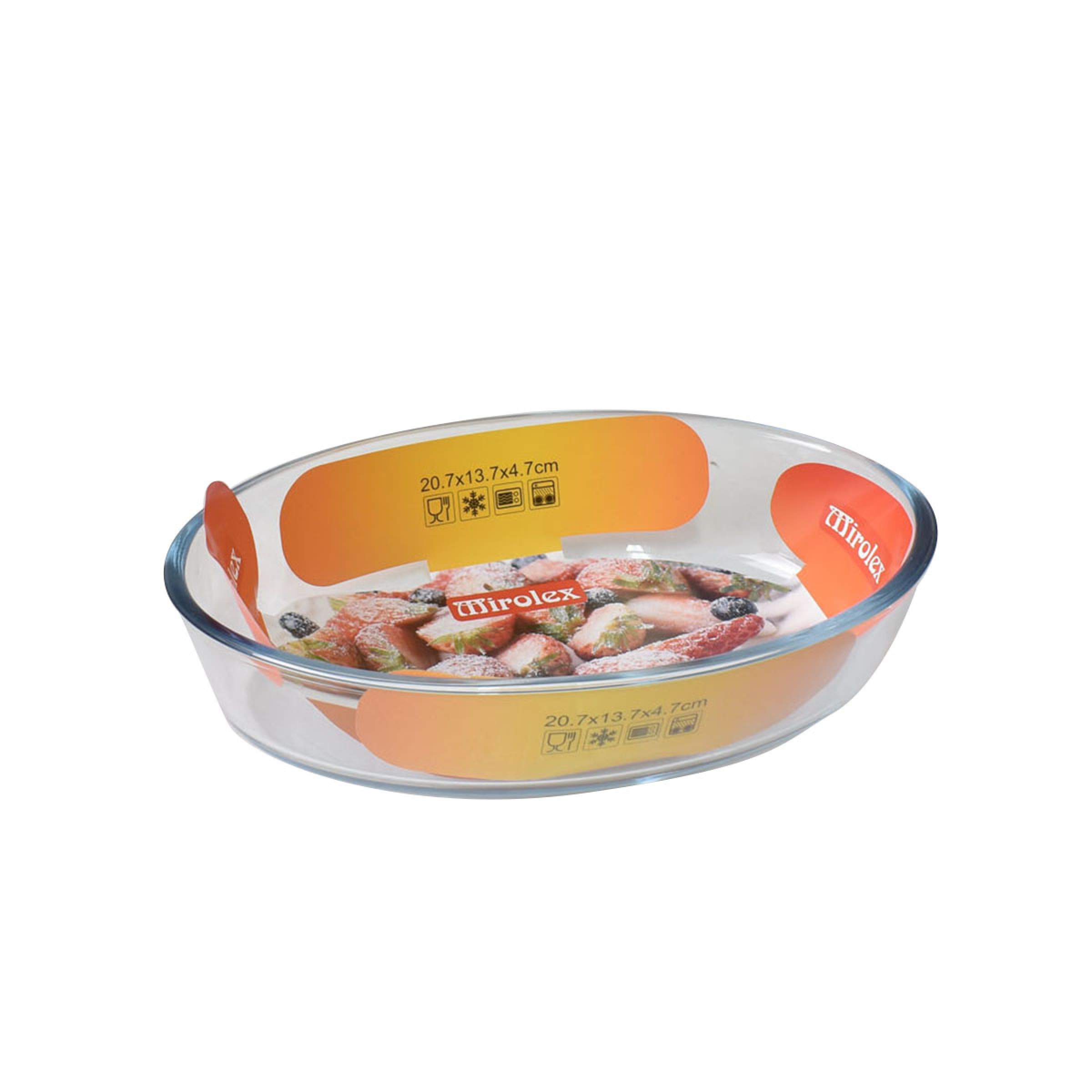 Mirrolux Oval Glass Oven Tray 700 ml - 10243