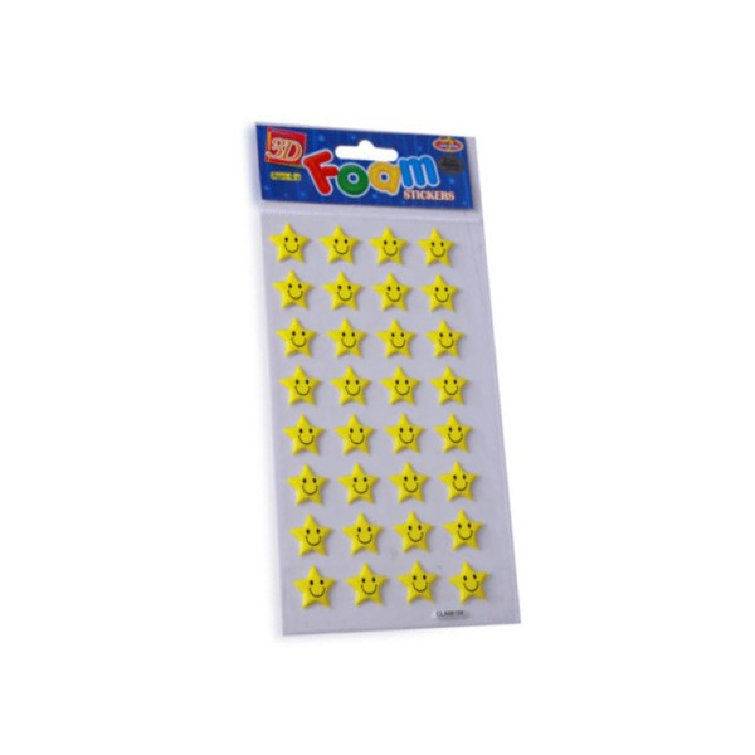 Adhesive sticker - stars, removable cutouts, model CLA0815V
