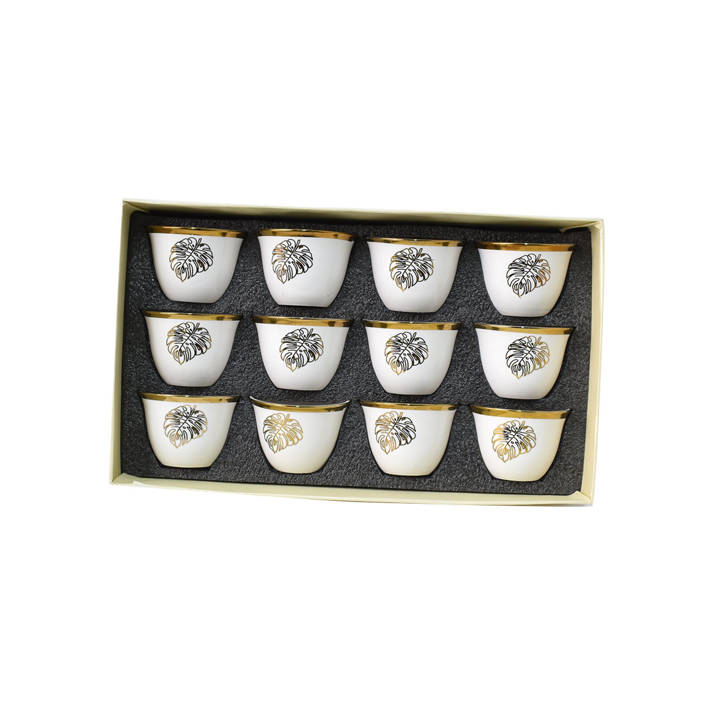 Ceramic coffee cups set, 12 pieces, 1013265