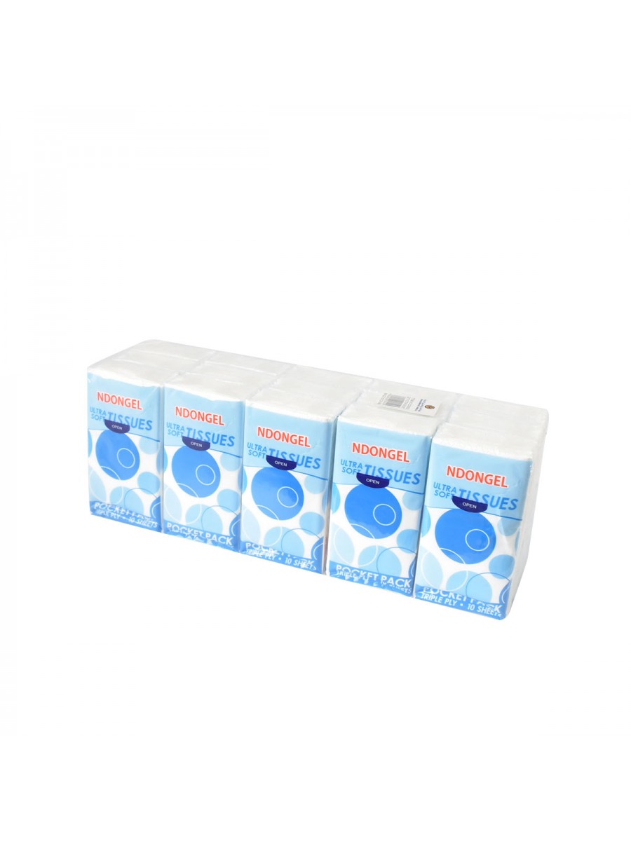 Pocket tissues 15 pack x 10 tissue 220552