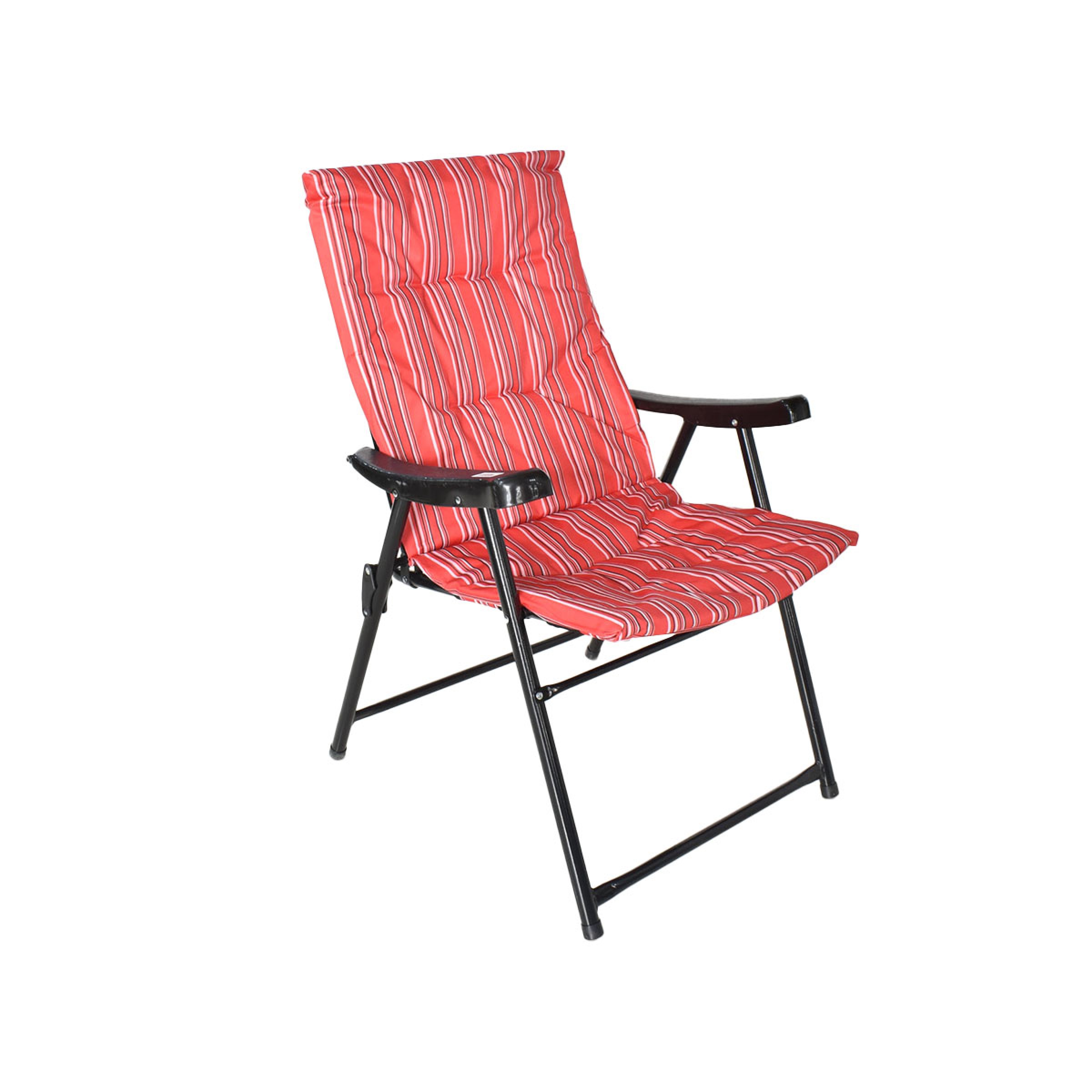 Red foldable camping and trekking chair YM-587302