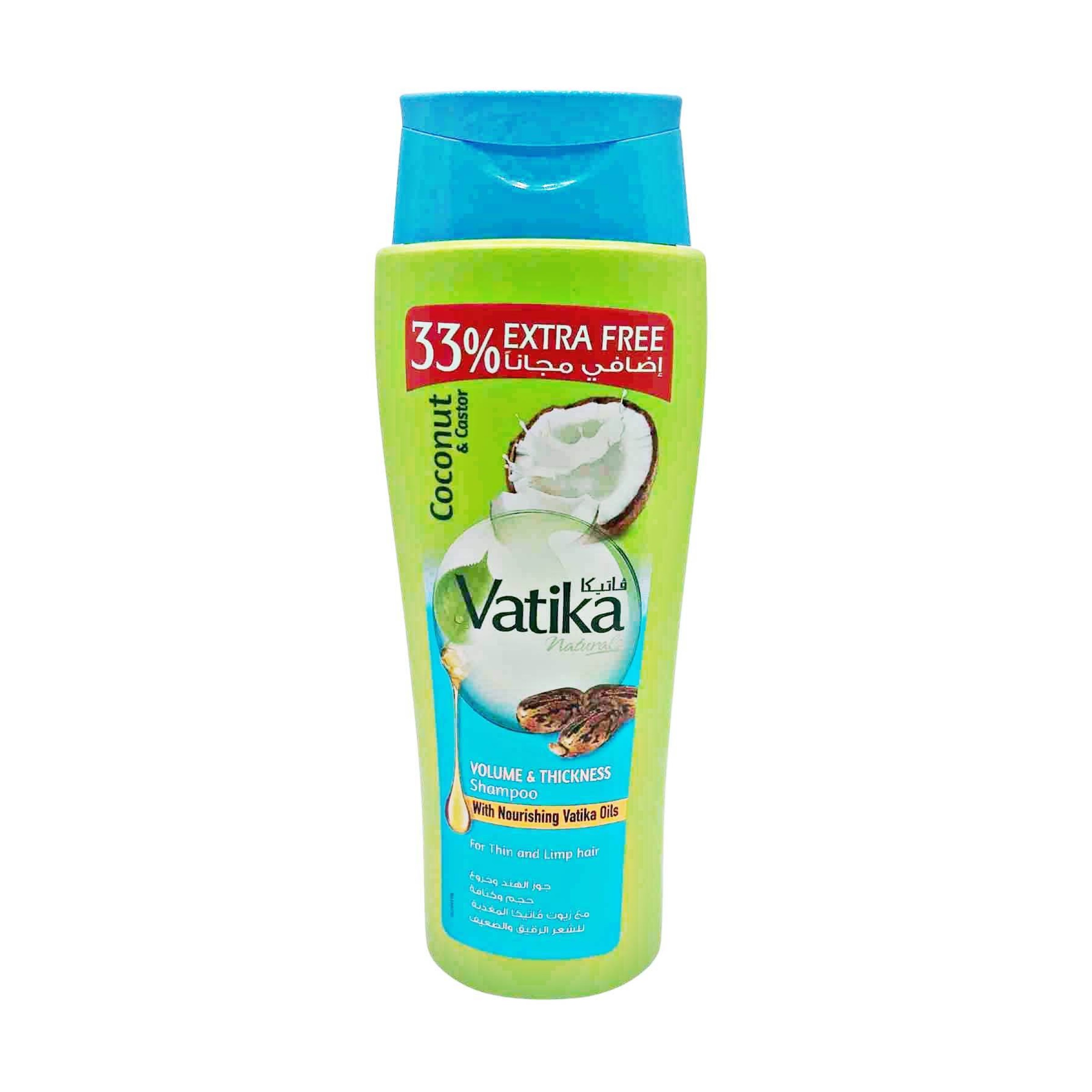 Vatika Coconut and Castor Shampoo Hair Volume and Density 400 ml