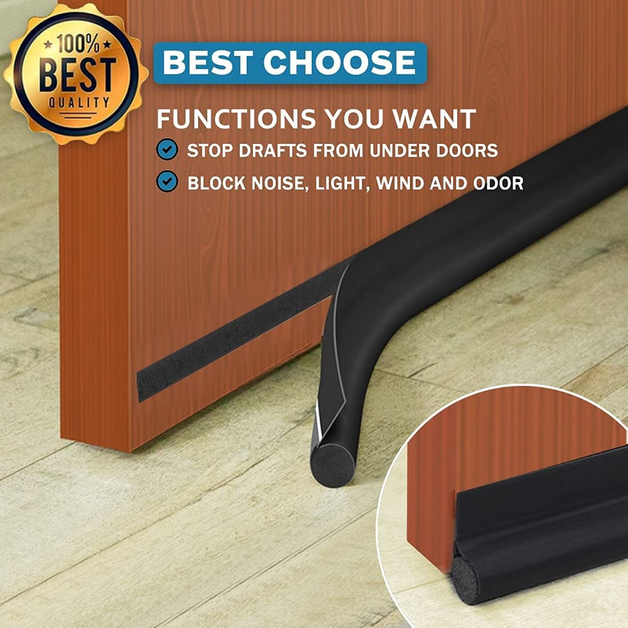 Adhesive barrier under the door to prevent insects from entering, 120 cm