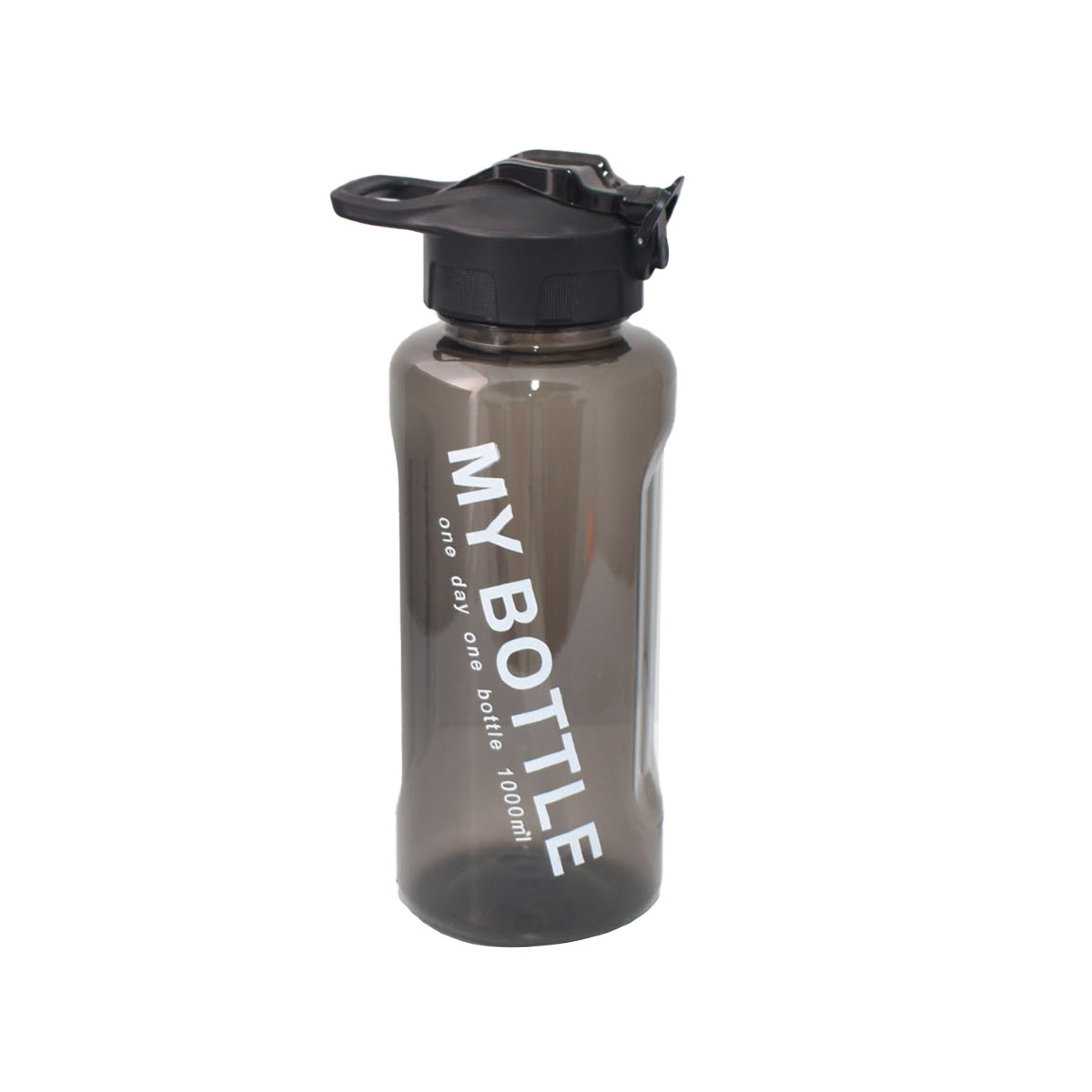 Plastic school water bottle, 1000 ml, black AF-600053 - AF-600053