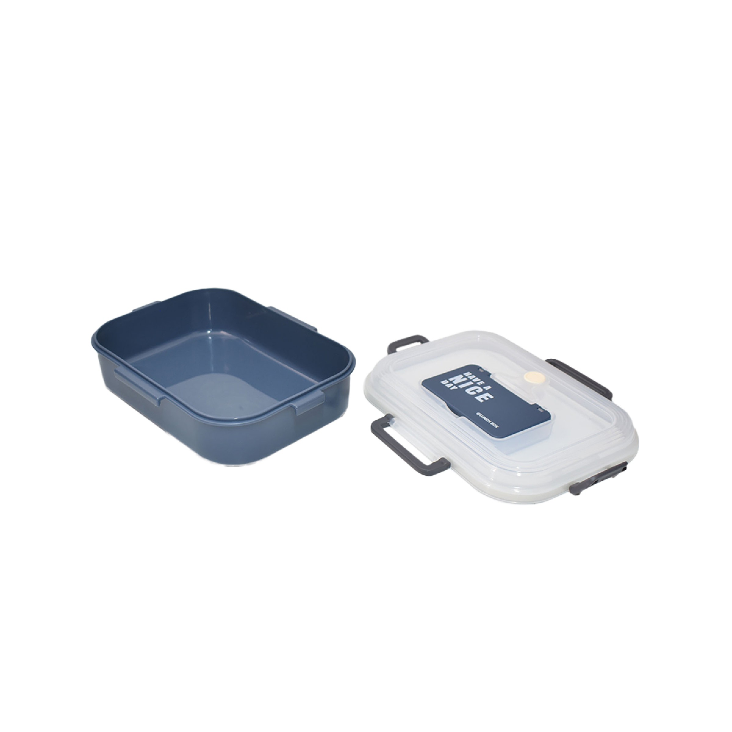 Navy Plastic Lunch Box AF-600320
