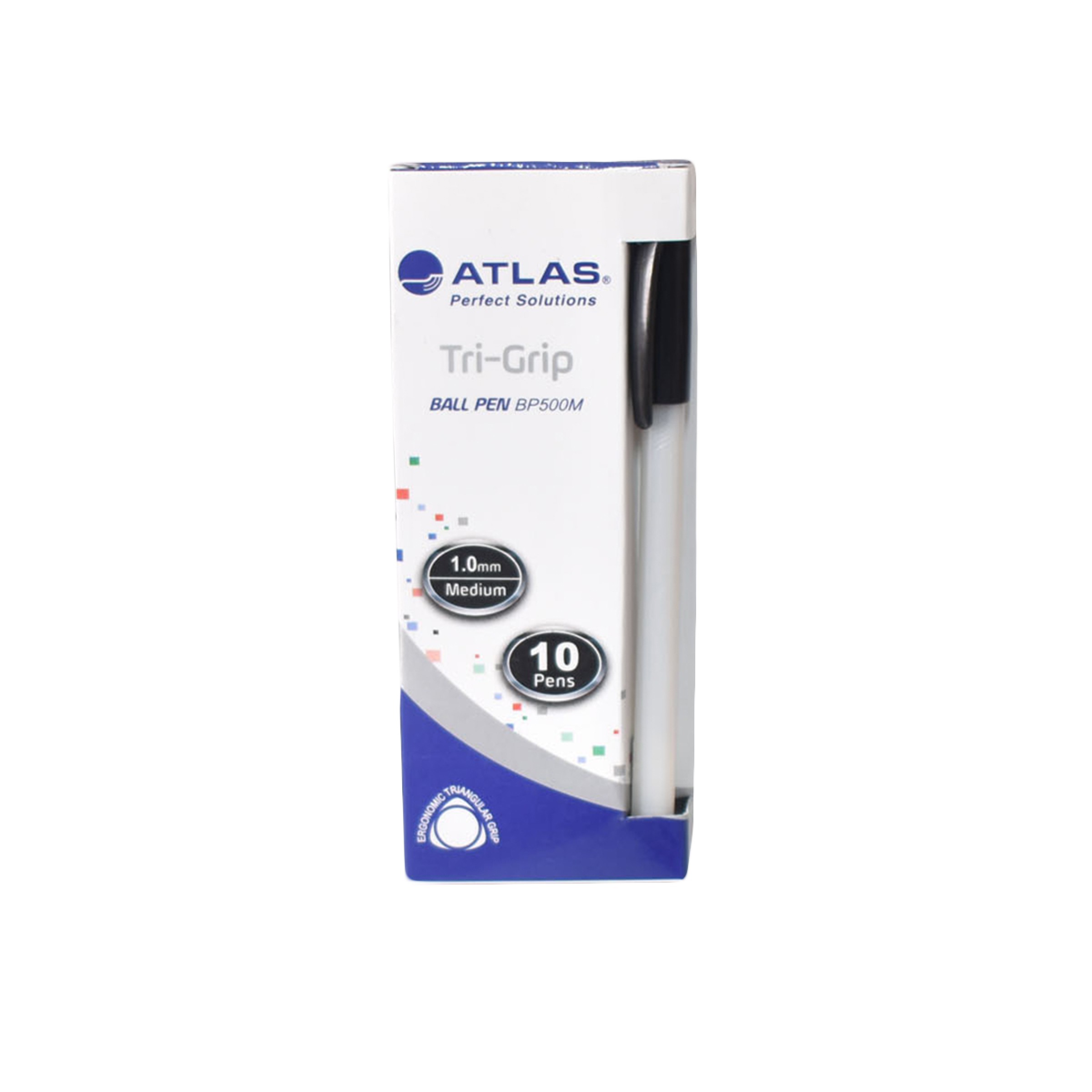 Set of Atlas ballpoint pens 1.0 mm, 10 black pens