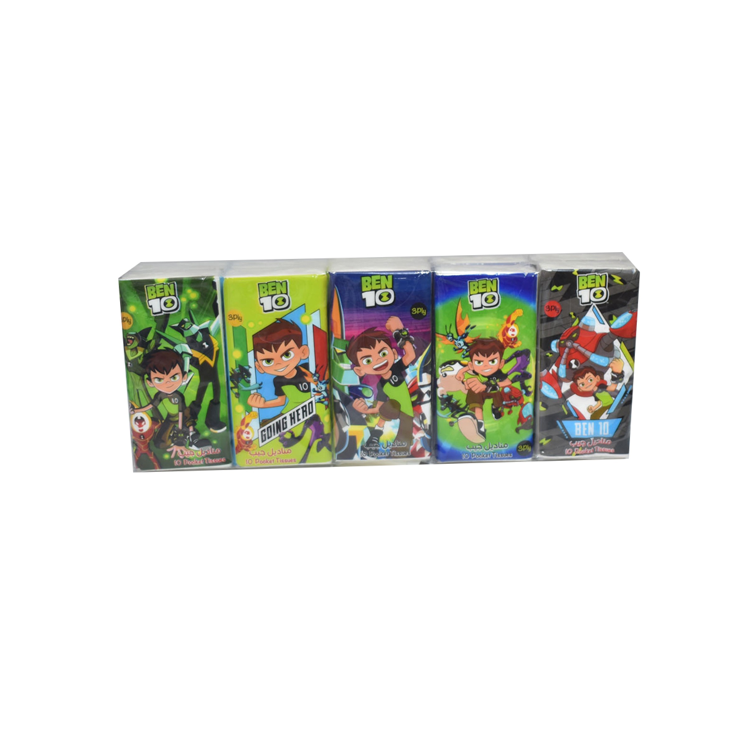 Character Pocket Tissue 10 Pack x 10 Double Tissue BN1-11587A - BN1-11587A