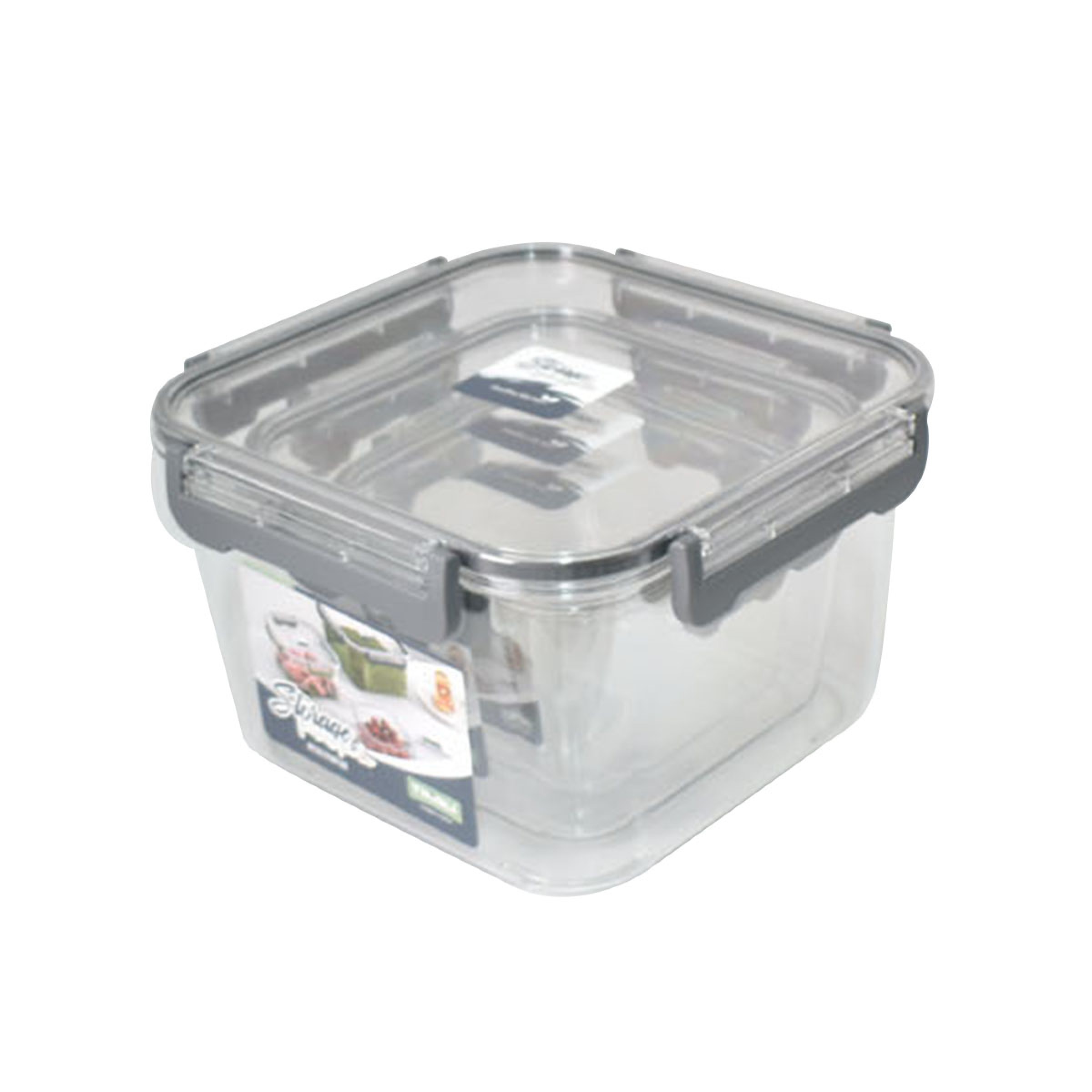 3pcs square clear plastic storage container set SH24824 - SH24824