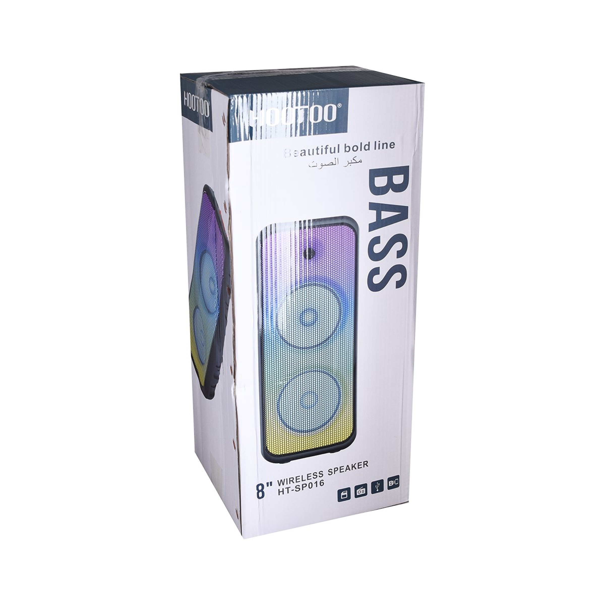 HOTO Bluetooth Speaker with Wired Microphone and Remote Control HT-SP016