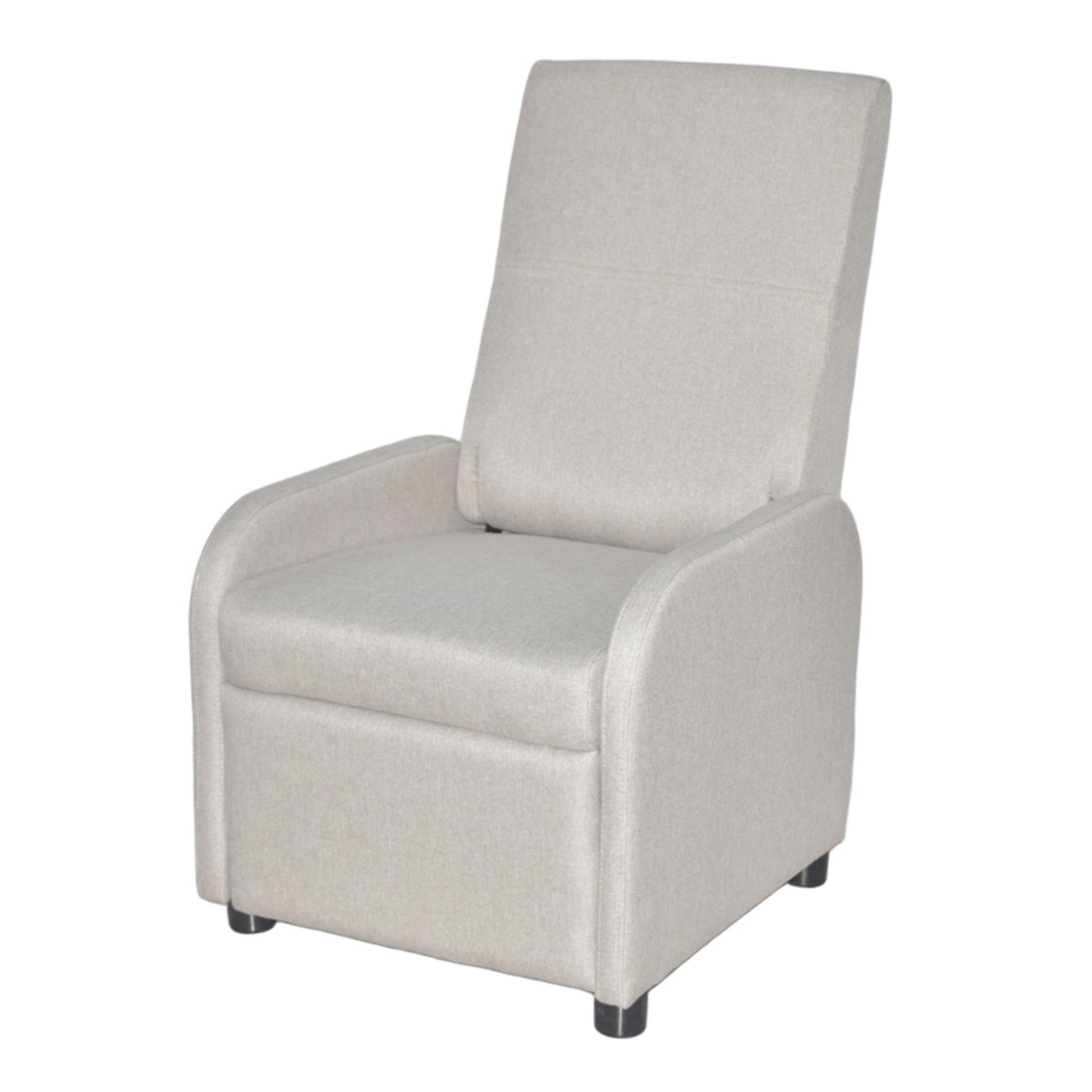 Multi-colored fabric recliner chair