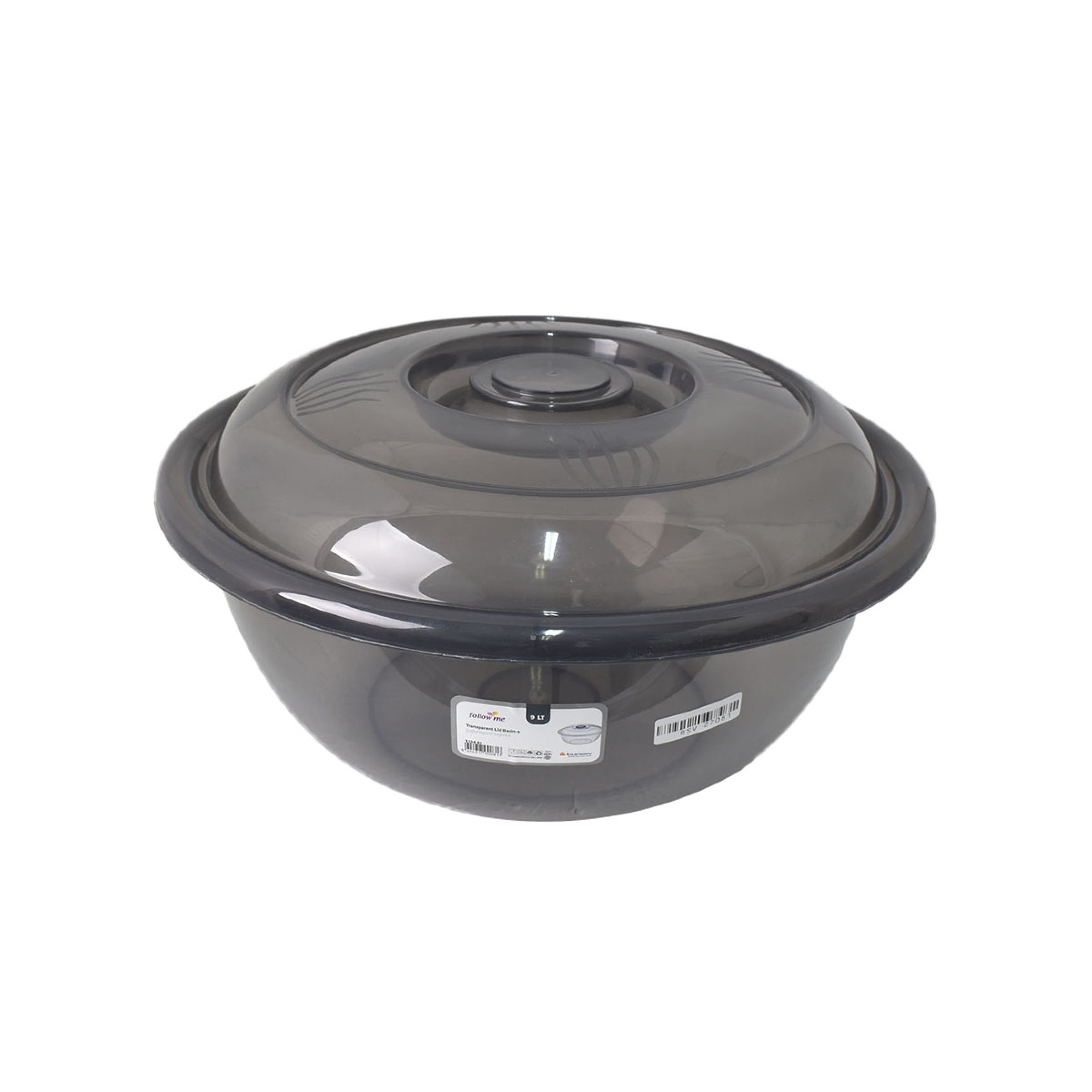 Plastic basin with lid 12 liters, model BSV 27082